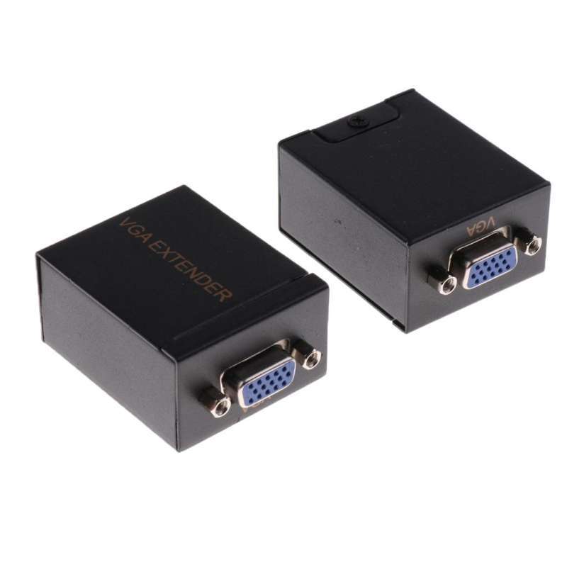 Jual 2x VGA Extender Female To Lan Cat5e Female Ethernet Adapter ...