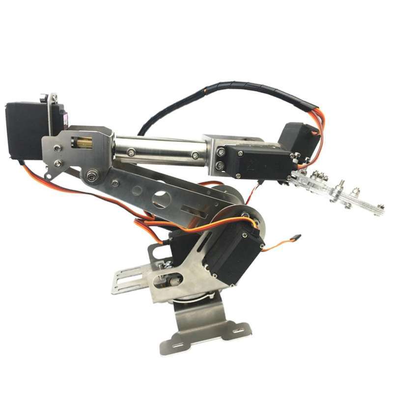 Promo Stainless Steel DIY 6-DOF Remote Control Robot Arm for Learning Diskon 33% di Seller ...
