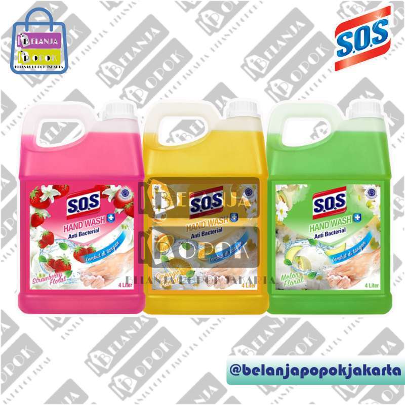Jual Sos Sabun Cuci Tangan Hand Soap Wash S.o.s Anti Bacteria Orange ...