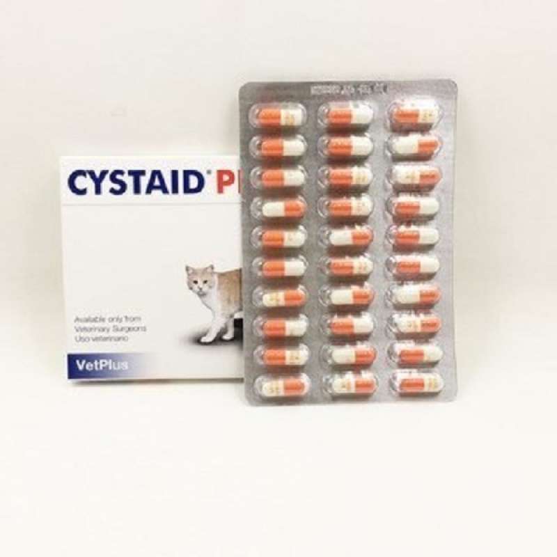 Jual Cystaid Plus 1 strip 30 capsule - obat saluran kencing kucing - 1 ...