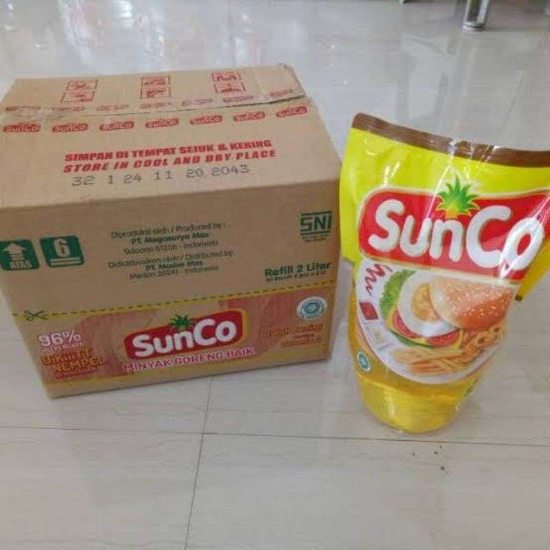 Jual 1 Dus Minyak Goreng SUNCO 2L 2 Liter [ 2 L x 6 Pcs] di Seller ...