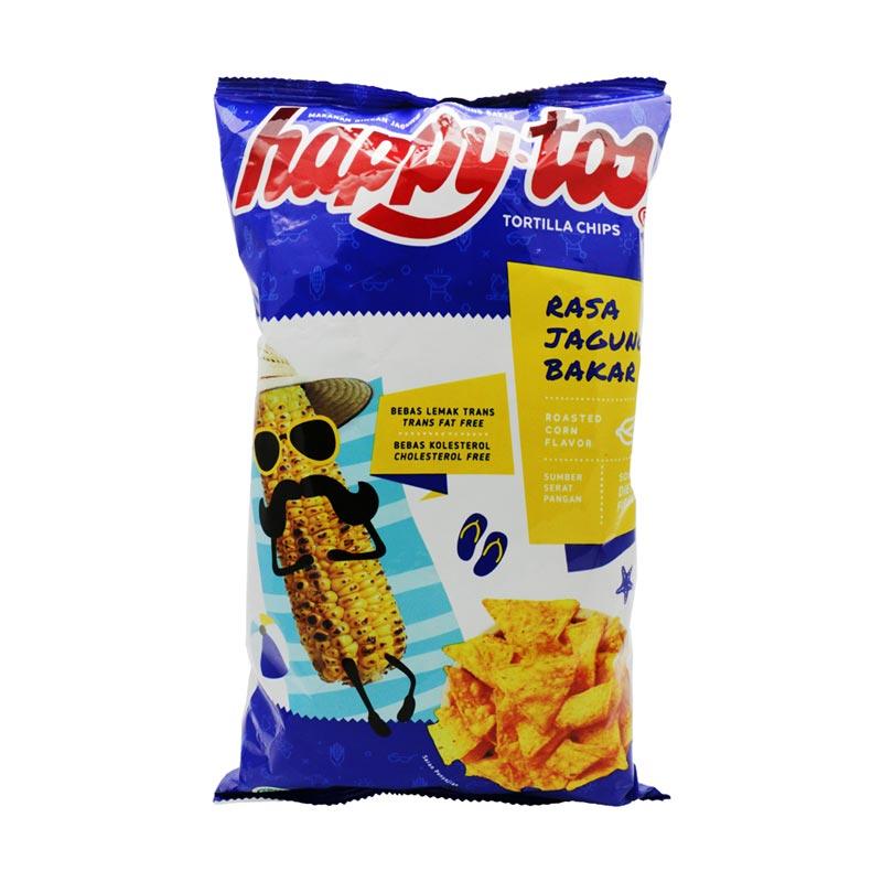 Jual Happy Tos Tortilla Chips Biru Jagung Bakar [140 G] Di Seller ...