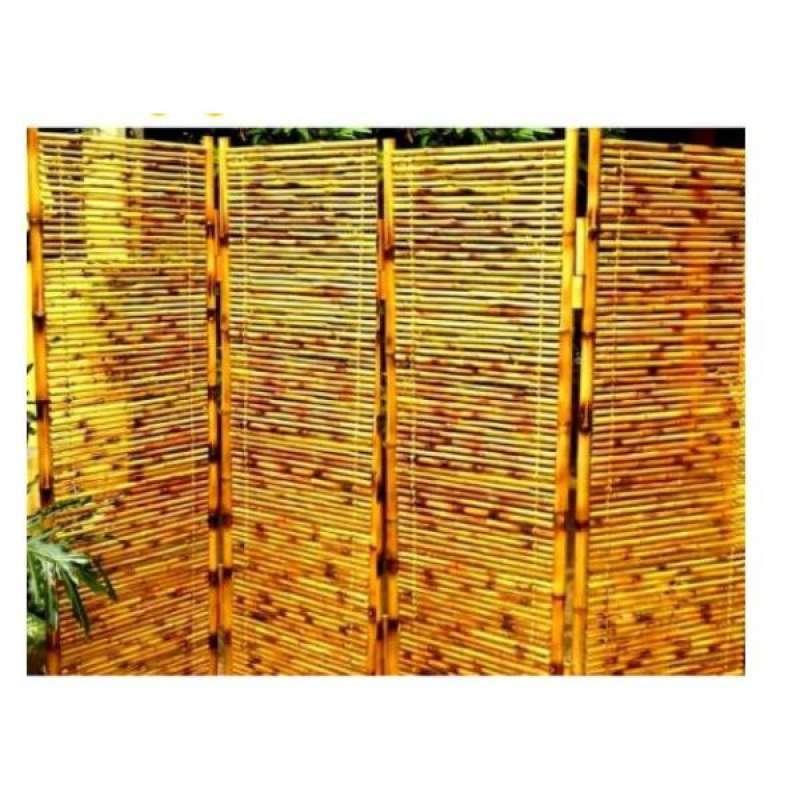 Jual Partisi Ruangan Sketsel Dari Bambu Cendani 4 Lipat di Seller ...