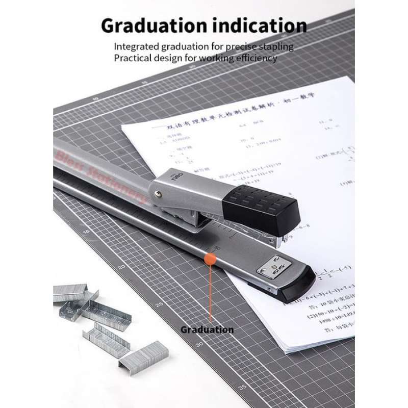 Jual Deli Stapler Jilid Buku Long Reach Metal Staples Jilid Tengah Di ...