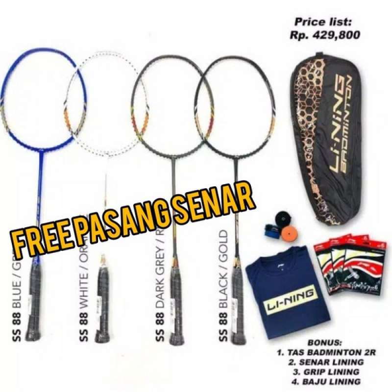 Jual Raketbadminton Lining Ss88 Super Series Dijamin Original Free ...