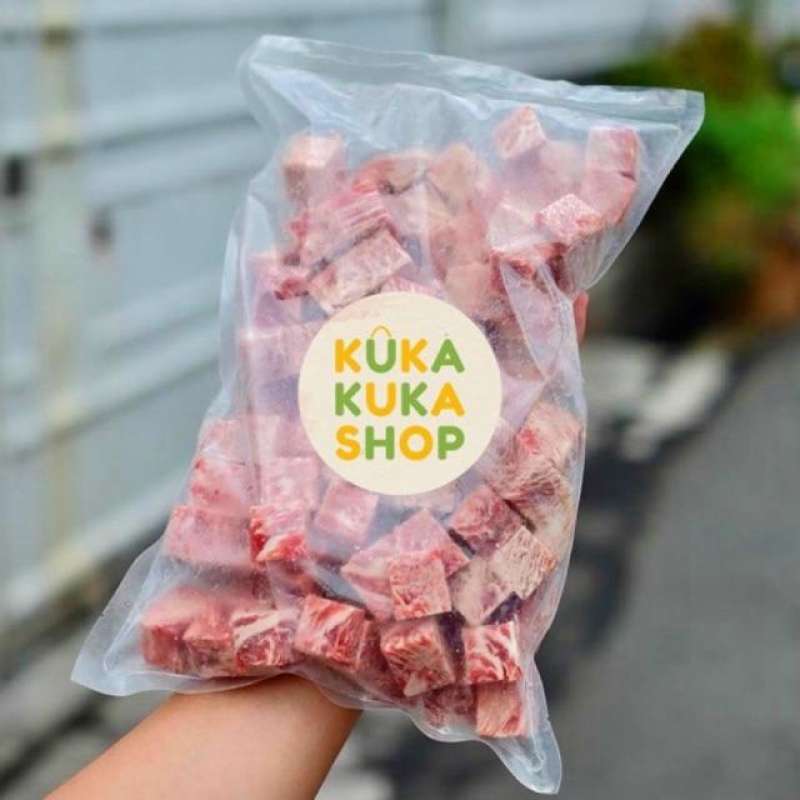 Jual Daging Beef Wagyu Saikoro Cubes Meltique Fresh Cut! 1 Kg ...