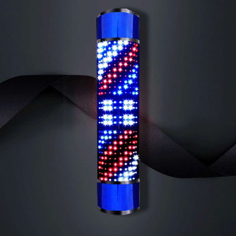 Jual Barber Pole Led Light Rotating Hair Salon Sign Downlights Lighting ...