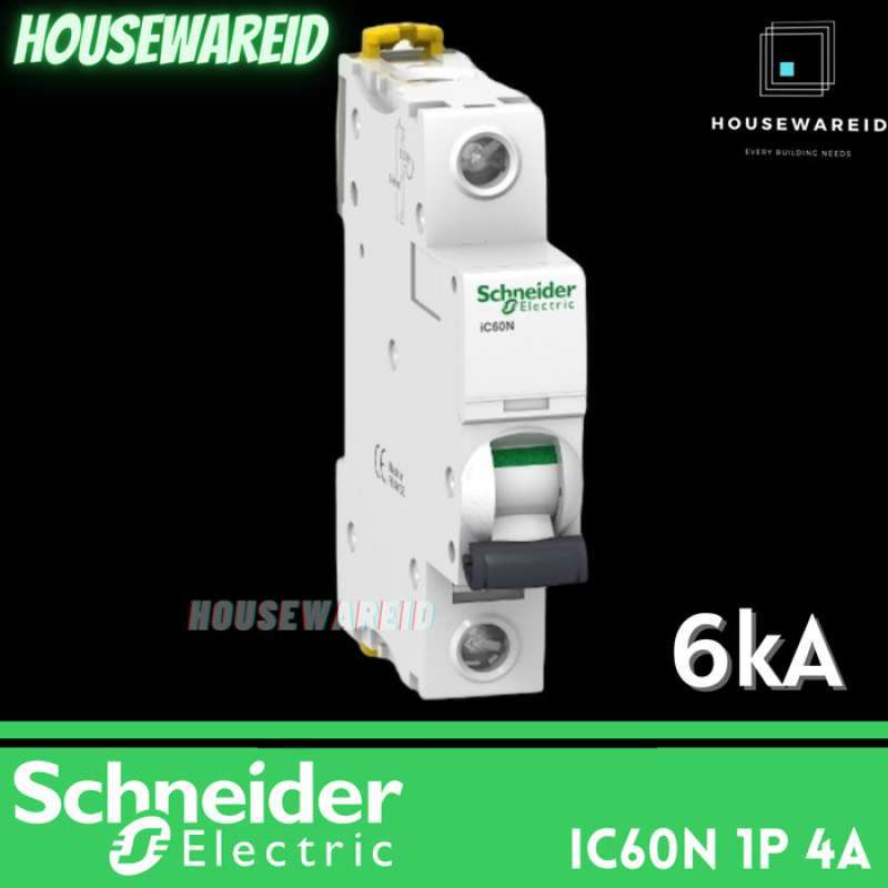 Jual Mcb Schneider Acti9 Ic60n 1 Phase 4 Ampere Original Sni, 1p 4a 1 Pole Di Seller Berkah ...