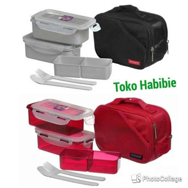 Jual Lock N Lock/Lock & Lock Lunch Box 2P Set,Lebih Besar/Kotak Makan ...