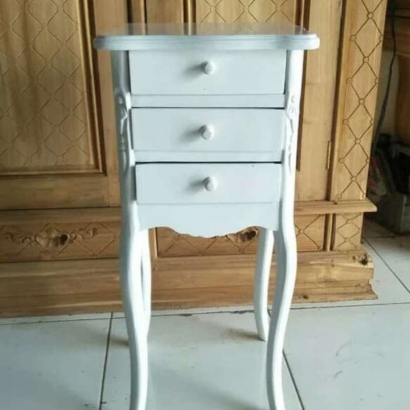 Jual meja telepon nakas cempolong kayu jati 3 laci di Seller ...
