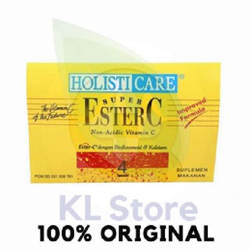Jual Holisticare Ester C Strip isi 4 tablet / Daya Tahan Tubuh ...
