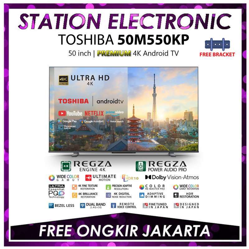 Jual Toshiba 50m550 Qled 4k Uhd Smart Android Tv 50 Inch 50m550kp Di Seller Station Electronic ...