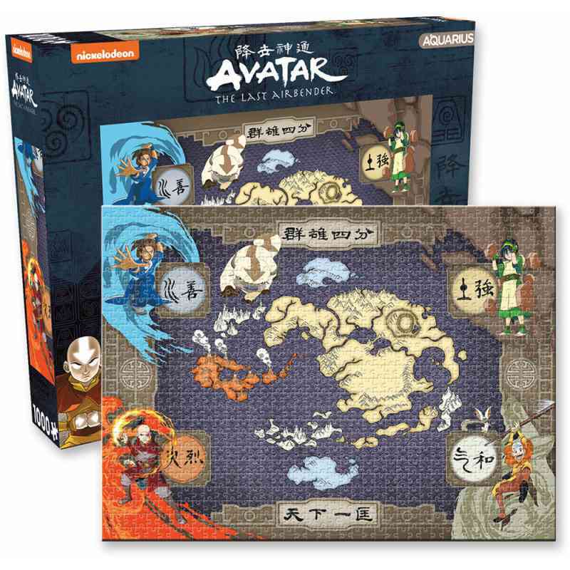 Jual Aquarius Avatar the Last Airbender Map Puzzle 1000pc di Seller ...