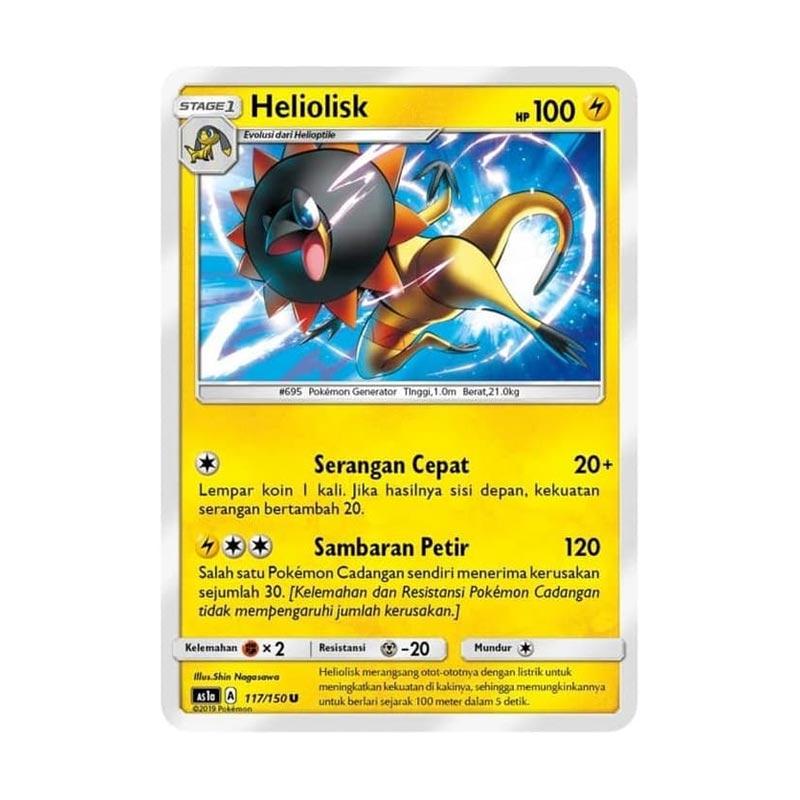 Jual Pokemon Indonesia Trading Card Heliolisk AS1a 117-150 U di Seller ...