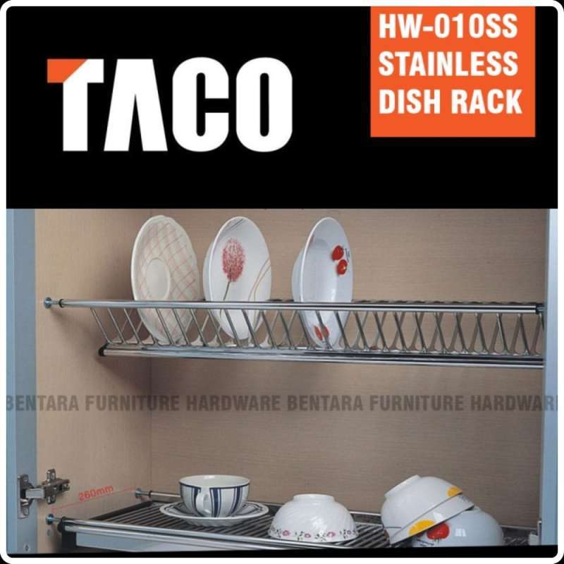 Jual Huben Rak Piring Stainless Steel 60Cm Kode 285 - MEREK TACO di ...
