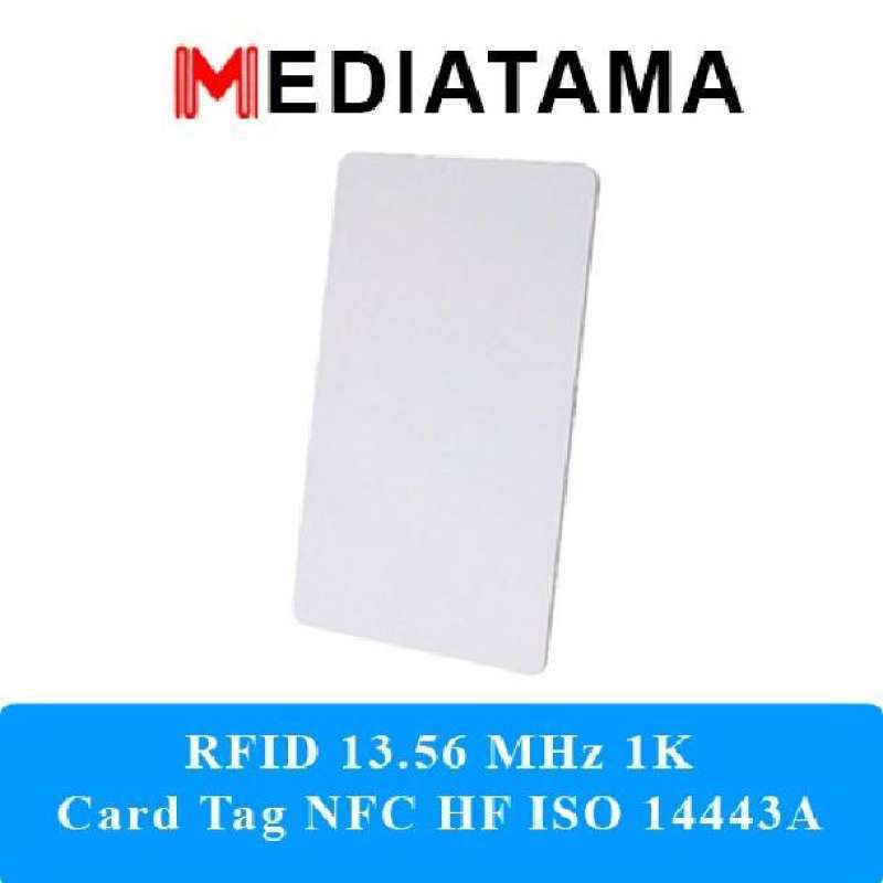 Jual RFID 13.56 MHz 1K Card Tag NFC HF ISO 14443A Kartu Akses Absensi ...