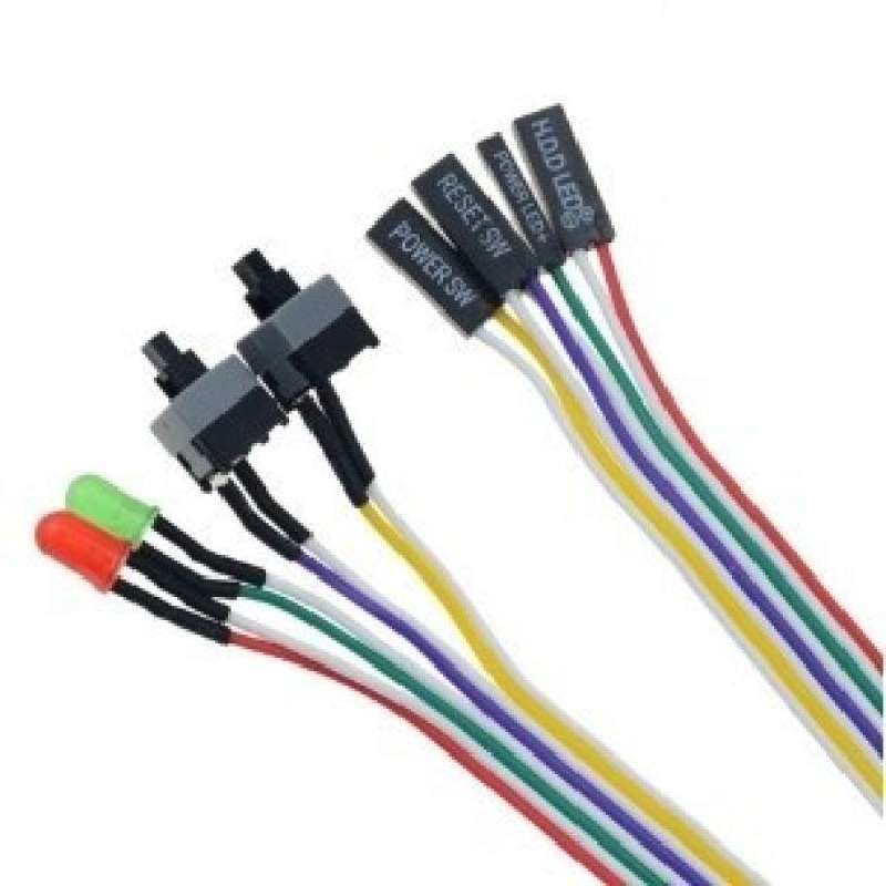 Jual Tombol Power Reset Switch 2 Led Hdd P Led Untuk Motherboard Di Seller Mediatamait Pulo