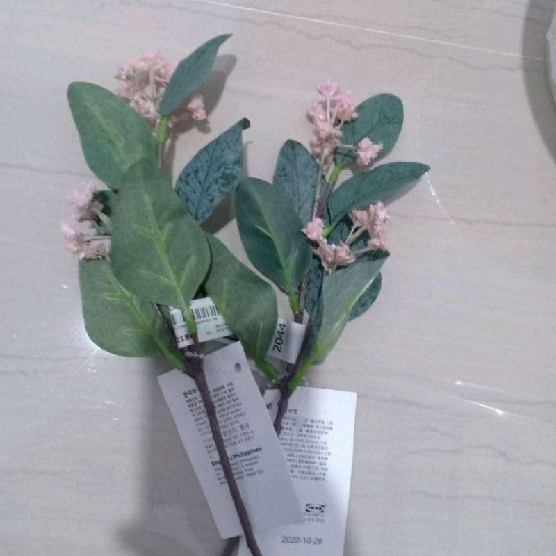 Jual Bunga Tiruan / Bunga Palsu, Eucalyptus/merah Muda Tinggi 30 Cm ...