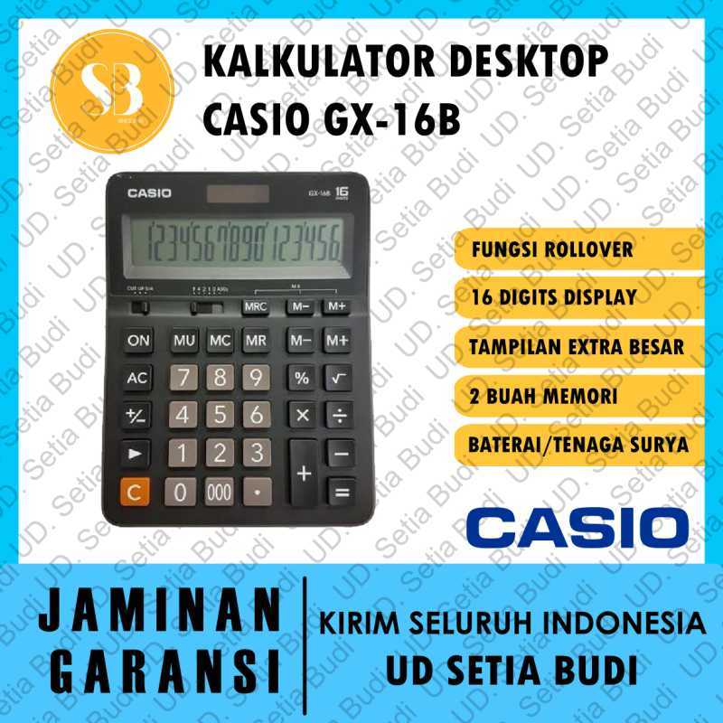 Jual Kalkulator Desktop Casio GX-16B di Seller TOKO SETIABUDI - Alon ...