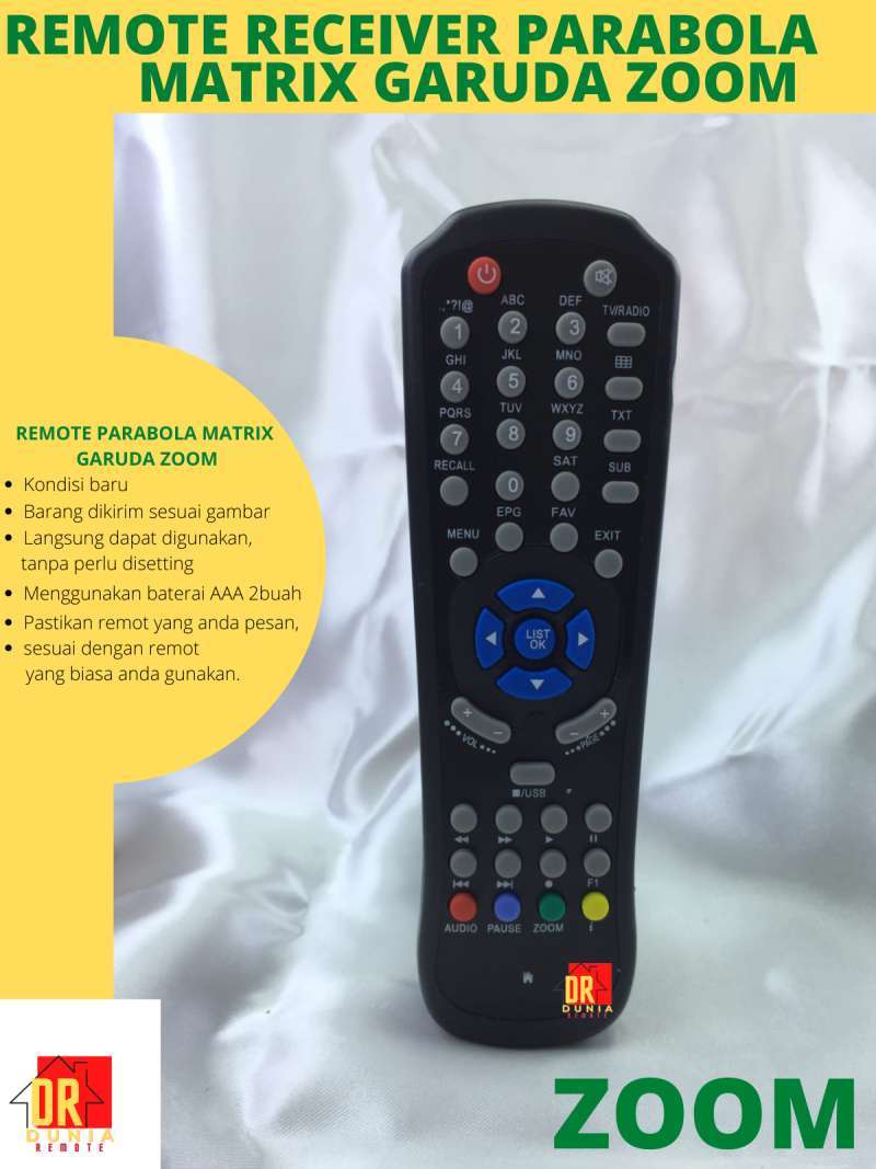 Promo REMOTE RECEIVER / PARABOLA MATRIX GARUDA BURGER (ZOOM) Diskon 15% ...