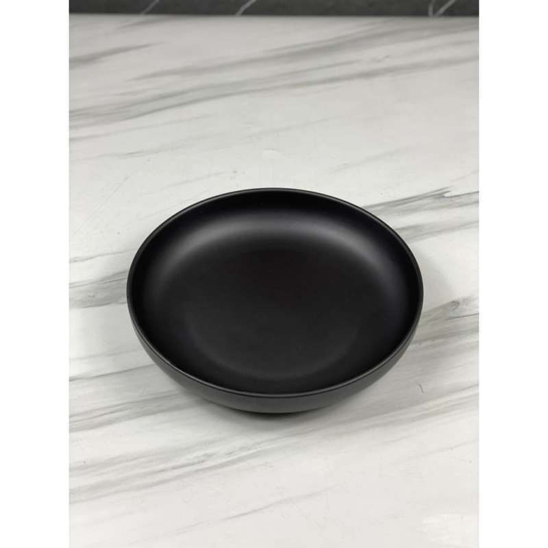 Jual PIRING KERAMIK HITAM POLOS MEWAH/ PIRING HITAM KERAMIK CEPER ...