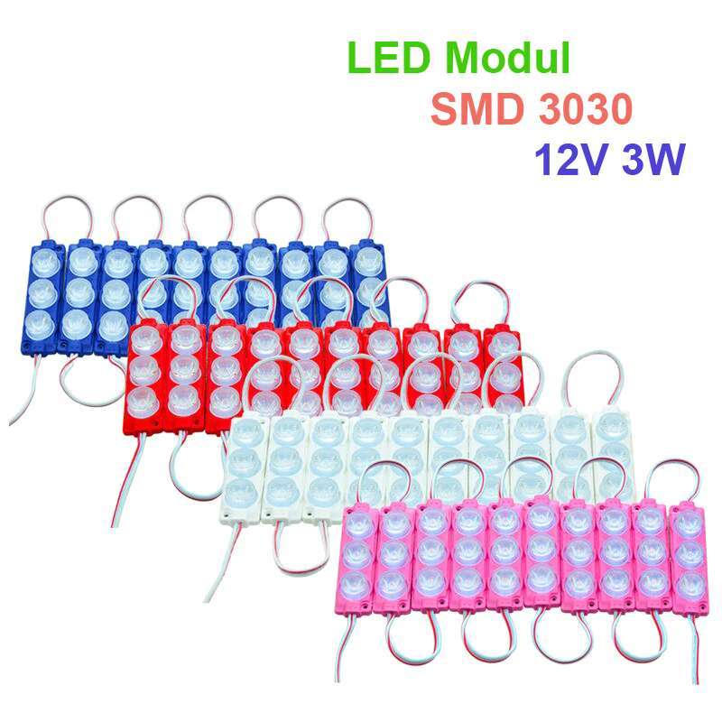 Jual Lampu LED Strip Modul Module SMD 3030 3 Mata 3W 12V IP67 Waterproof - Hijau di Seller ...