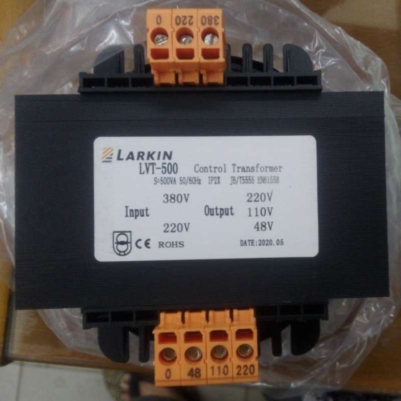 Jual Trafo Step Down Transformer 500VA In 380/220V Out 220V/110V/48V Larkin di Seller Berkah ...