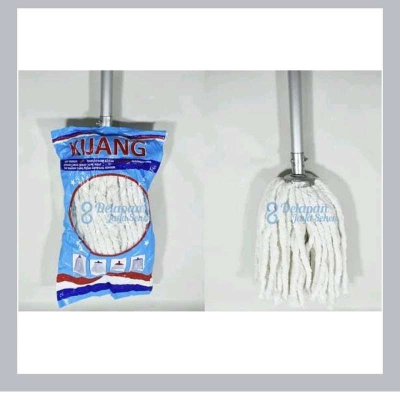 Jual Pel Sumbu Bulat Kijang Local Product Kain Pel Lantai Putih Pel ...