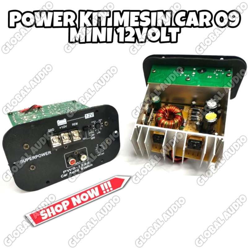 Jual Power Kit Car 09 Mini 12volt Subwoofer Mobil Car09 Mesin Kit Mini ...