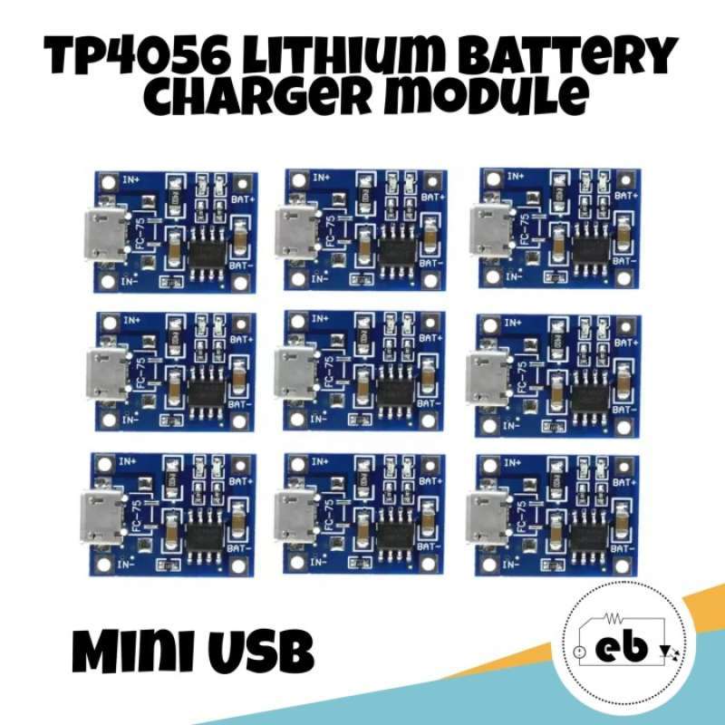 Jual Tp4056 Mini Usb Lithium Battery Charger Module 5V Modul Cas ...