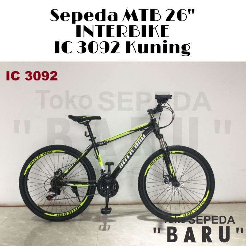 Jual TB - Sepeda MTB INTERBIKE IC 3092 Ukuran 26 Inch di Seller Toko ...