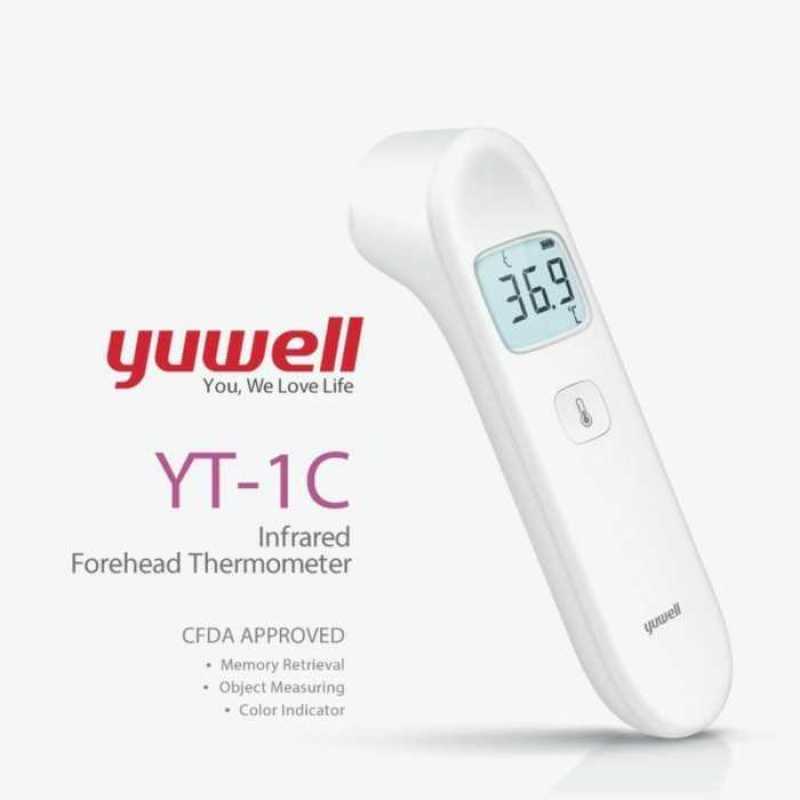 Jual Yuwell Thermometer Suhu Tubuh Digital Infrared Non Contact - YT-1C ...