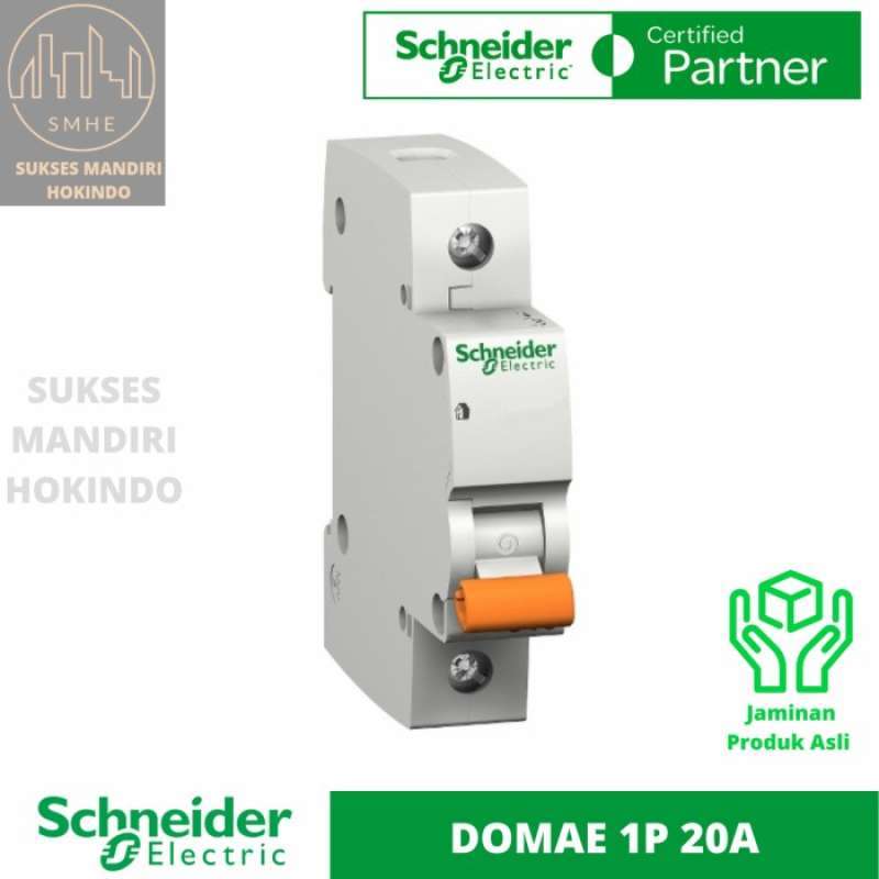 Jual Mcb 1p 20a 1 Phase 20 Ampere Original Sni Schneider Domae 1pas 20amper Di Seller Aksara ...