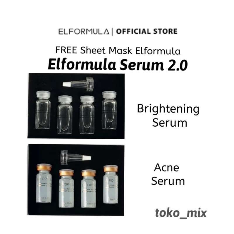 Promo Elformula Acne Serum Brightening Serum Acne Brightening Formula ...