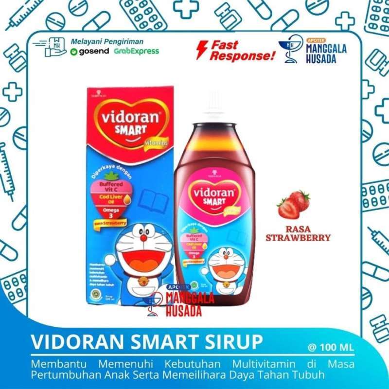 Jual Vidoran Smart Sirup Rasa Strawbery @ 100 Ml Di Seller Apotek ...