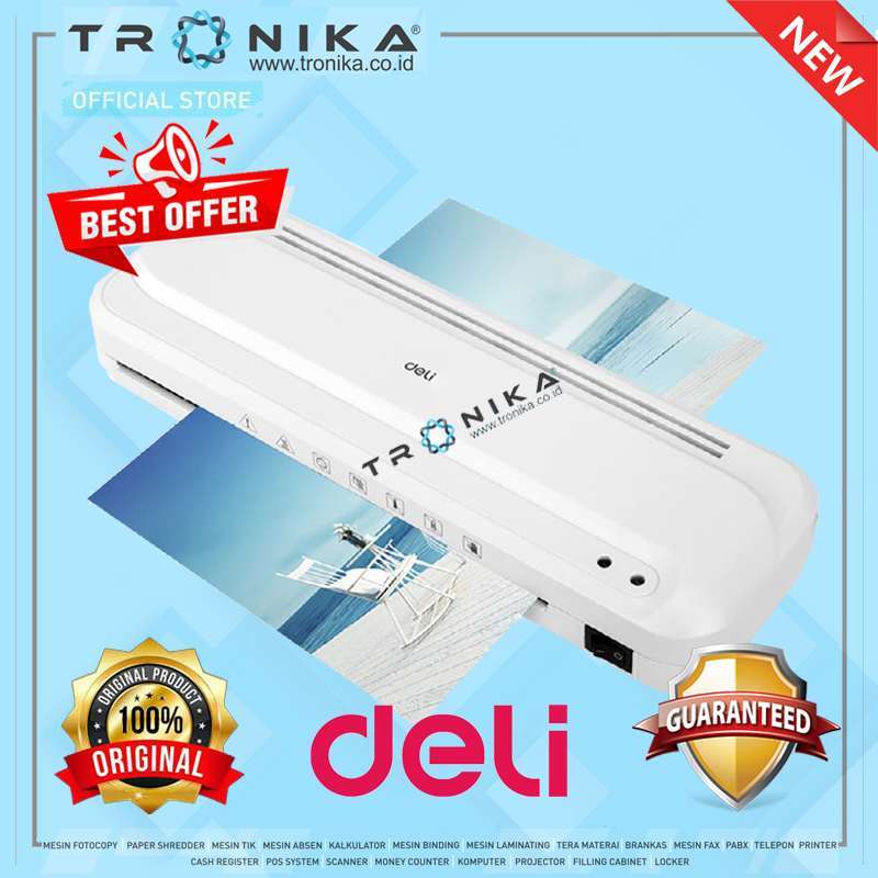 Jual Mesin Laminating A4 kecepatan 220 mm safety reverse DELI E2132 ...