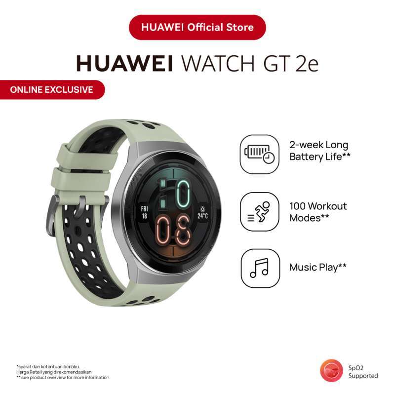 Jual HUAWEI Watch GT 2e 46mm Smartwatch | SpO2 Monitoring | 2-week ...