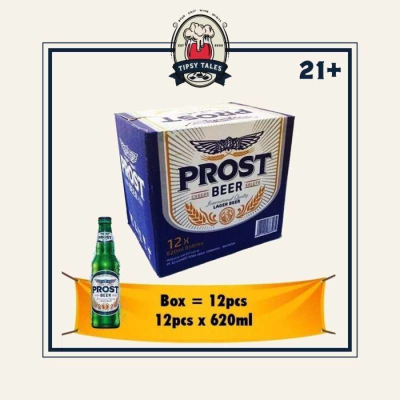 Jual 1 Ctn / dus Bir Prost Lager Beer 620ml ( isi 12 pcs ) di Seller ...