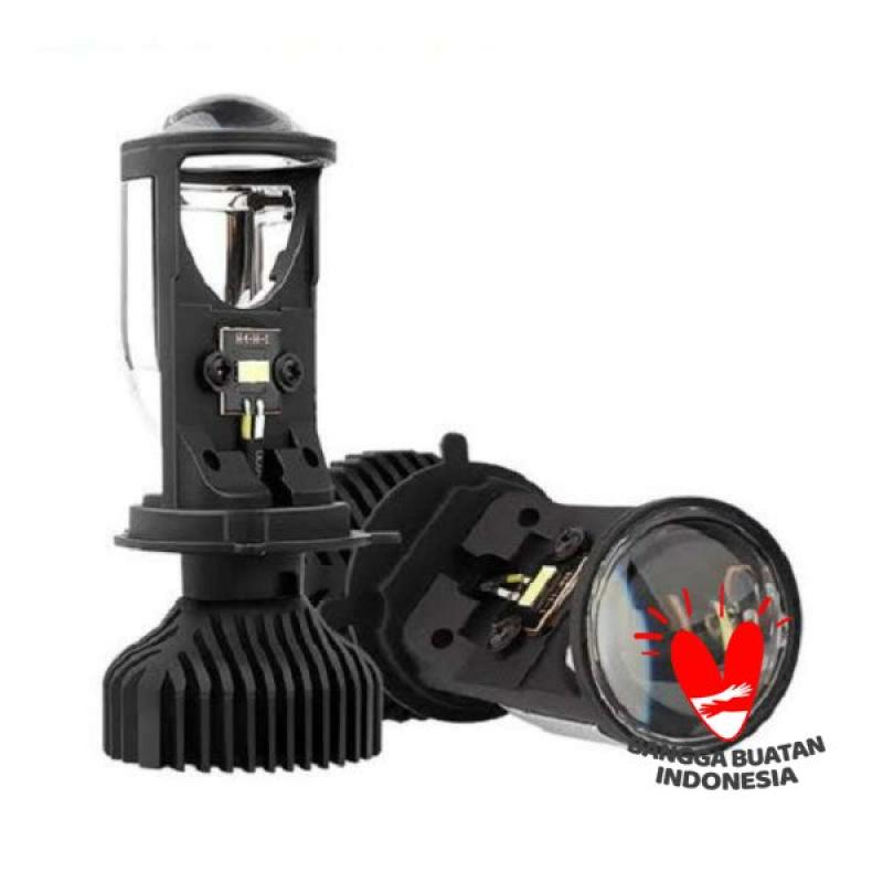 Promo Lampu Led Projie H4 Mini Projector Lens Lensa Motor Mobil Y6 Y9 ...