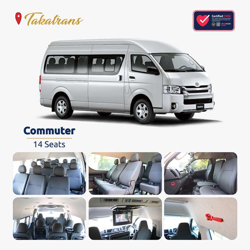 Jual Sewa Hiace Commuter Harian Dalam Kota - Takatrans Kapasitas 14 ...