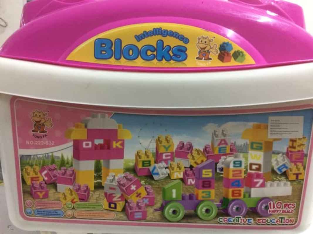 Jual Yong Fa seri - Huruf dan angka dengan roda Block and Stacking toys ...