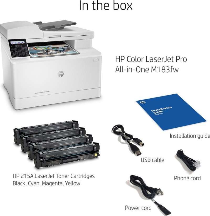 Jual Printer HP Color LaserJet Pro MFP M183fw Print Scan Copy Fax Wifi ...
