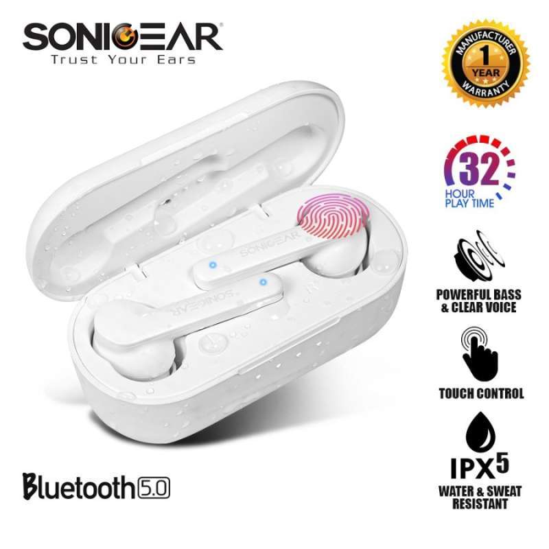 Jual Earphone SonicGear TWS 5 PRO Bluetooth 5.0-Earpump Sonicgear TWS 5 ...