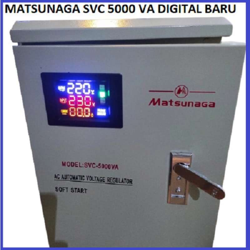 Jual Matsunaga Stavol Stabilizer 5000 Watt 5kva New Digital Penstabil ...