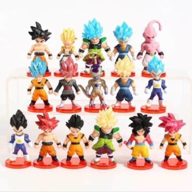 Jual DRAGON BALL CHIBI FIGURE SET-MAINAN PAJANGAN TOPPER CAKE - SET ...