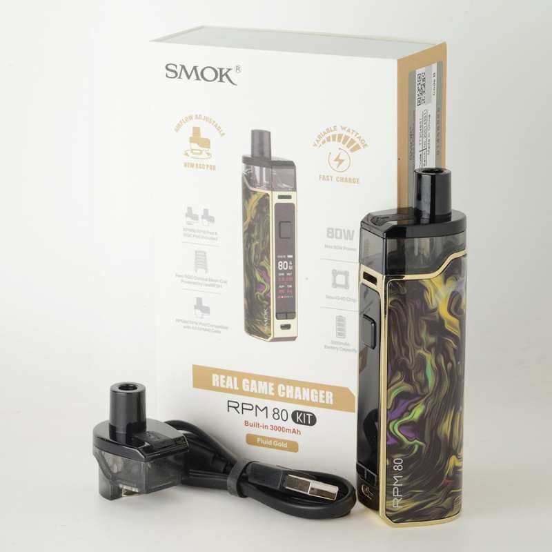 Jual Pod Vape Vapor Smok RPM 80 KIT 3000mAh By Smok - Fluid Gold di ...