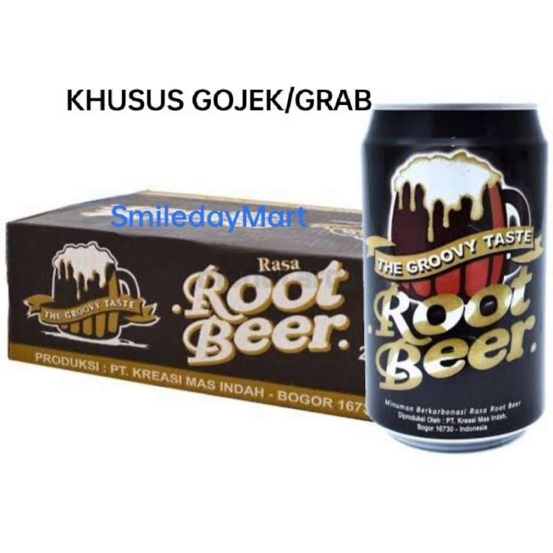 Jual Root Beer Groovy 330ml | Root Beer Kaleng 330ml 1 Dus 24 Pcs Di ...
