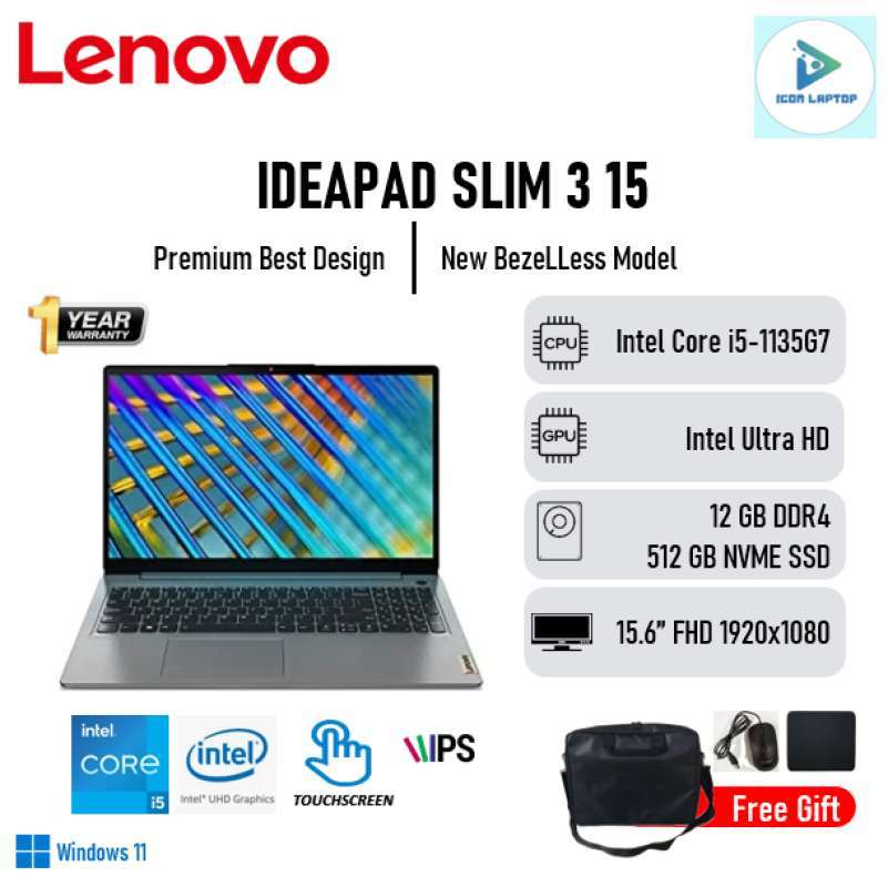 Jual Lenovo Ideapad Slim Touch I G Gb Ssd Fhd Ips W Di Seller Kreasi Utama