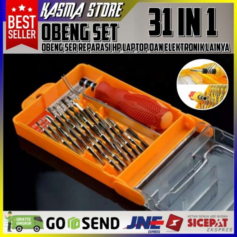 Jual OBENG SET REPARASI 31 IN 1 MAGNET BINTANG PLUS MINUS SEGITIGA di ...