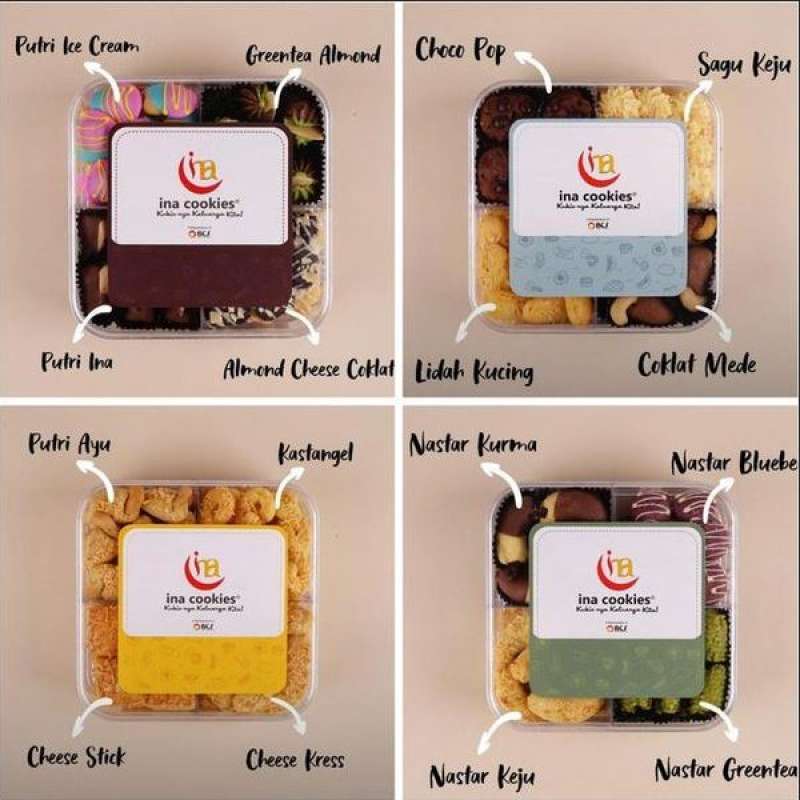 Jual INA COOKIES KOMBINASI 4 RASA di Seller Sobat Susu - Dukuh, Kota ...